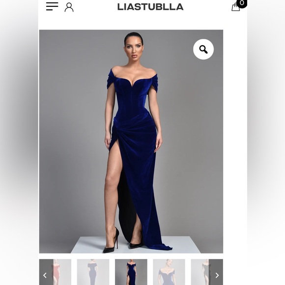 Lia Stublla | Dresses | Lia Stublla Twopiece Corset Dress Ensemble In ...